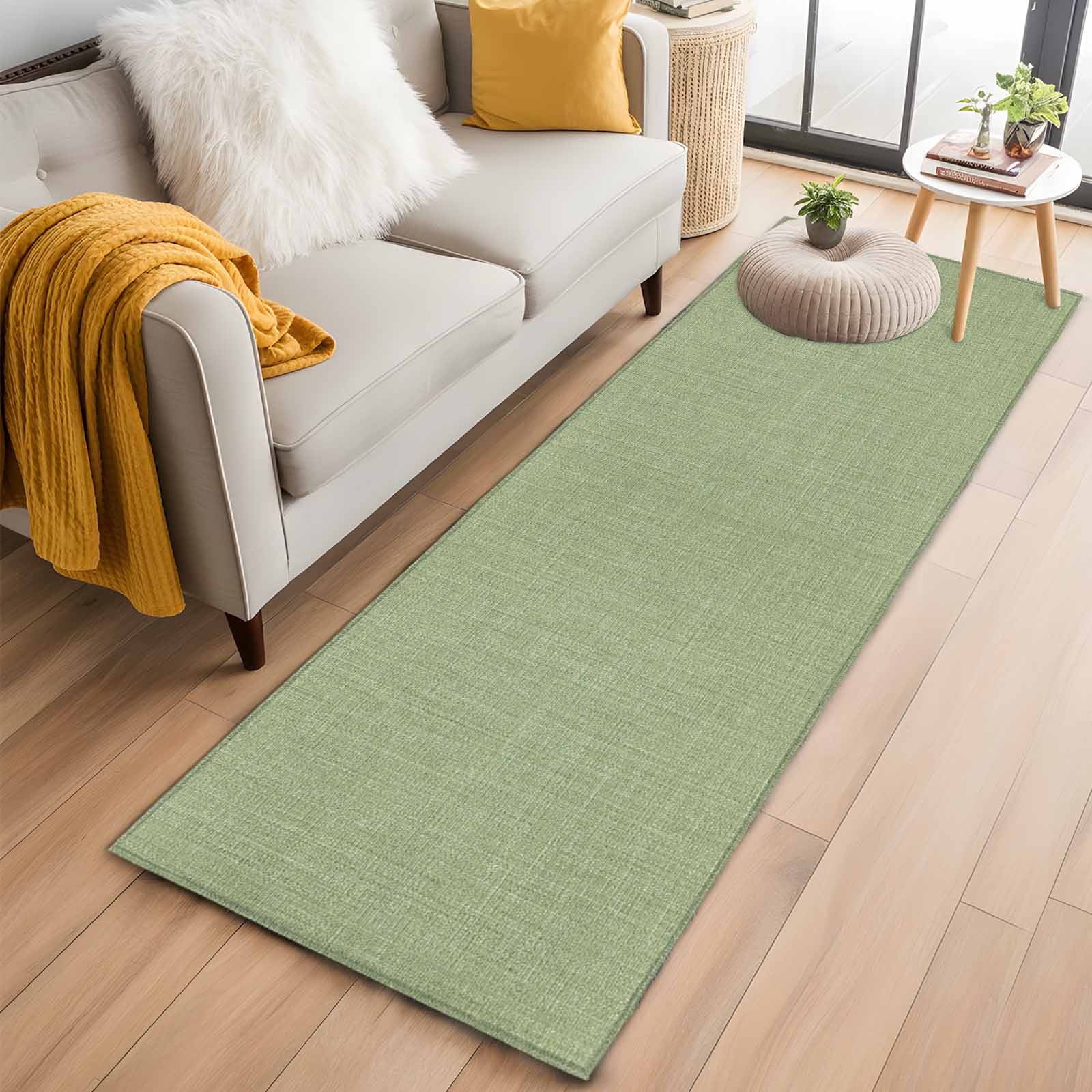 Vintage Sage Green Kitchen Runner Rug 2x6 Washable Runners for Hallway ...