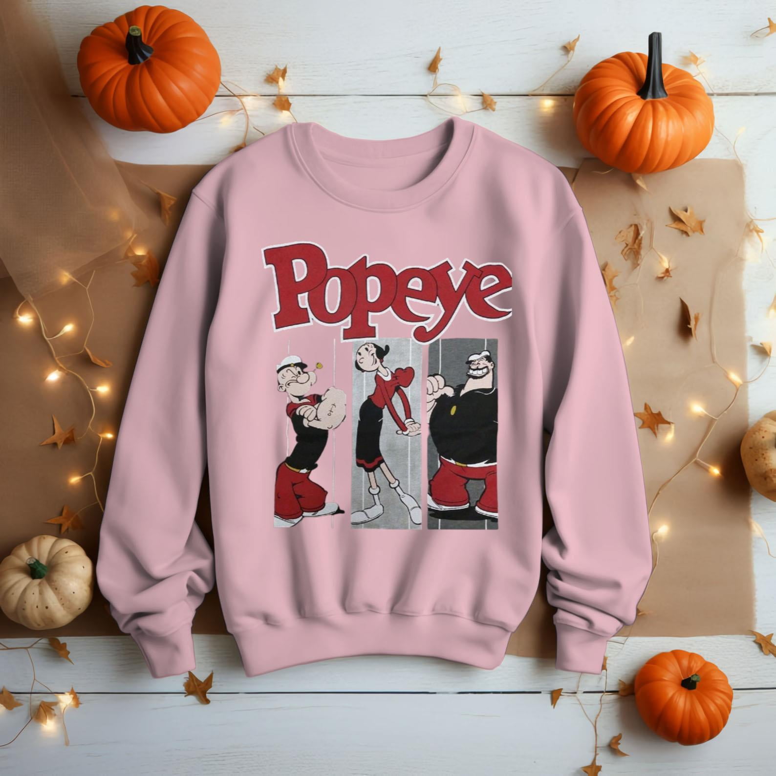 Vintage Sailor Trio Shirt, Cartoon Muscle Character Graphic Tee -C ...