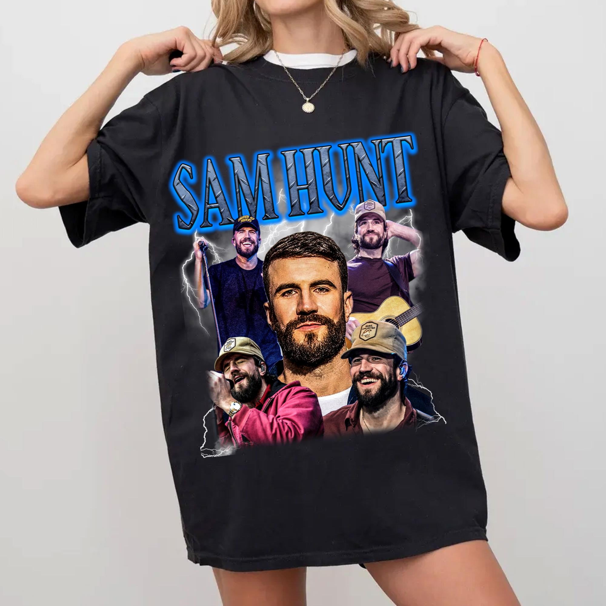 Vintage Sam Hunt Bootleg Shirt, Sam Hunt Locked Up Tour 2024 TShirt ...