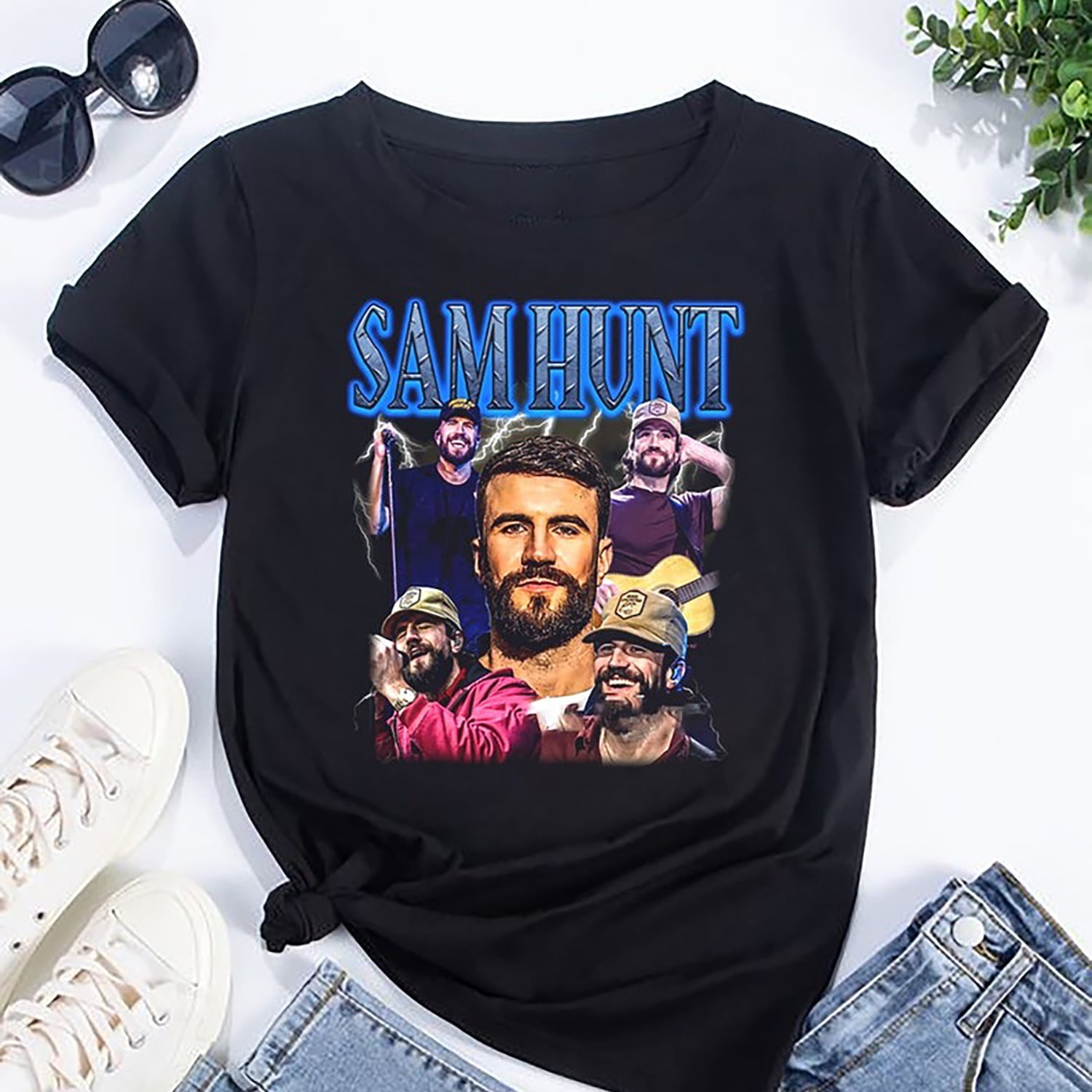 Vintage Sam Hunt Bootleg Shirt, Sam Hunt Locked Up Tour 2024 TShirt ...