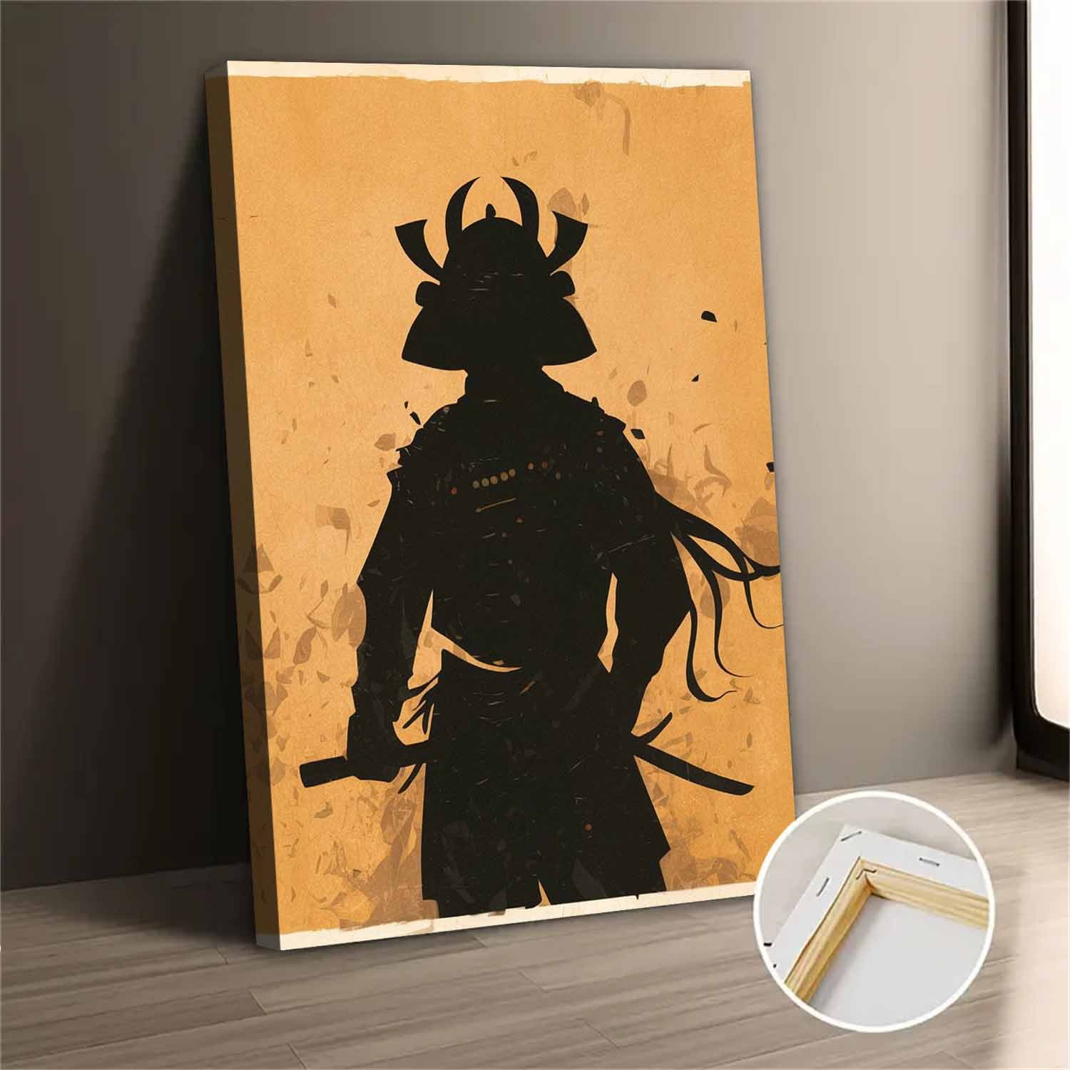 Vintage Samurai Wall Art Canvas Print For Bedroom Living Room Decor ...