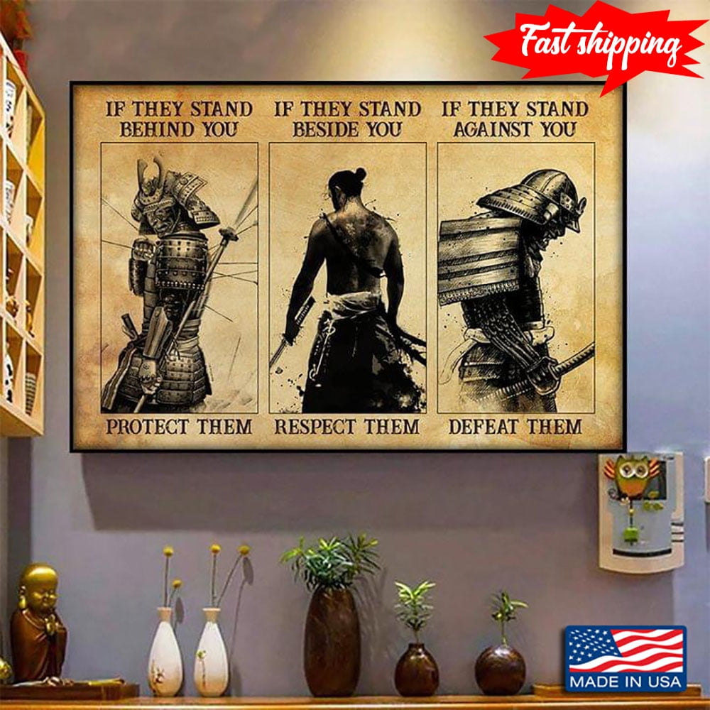 Vintage Samurai Warriors If They Stand Behind You Protect Them If They ...