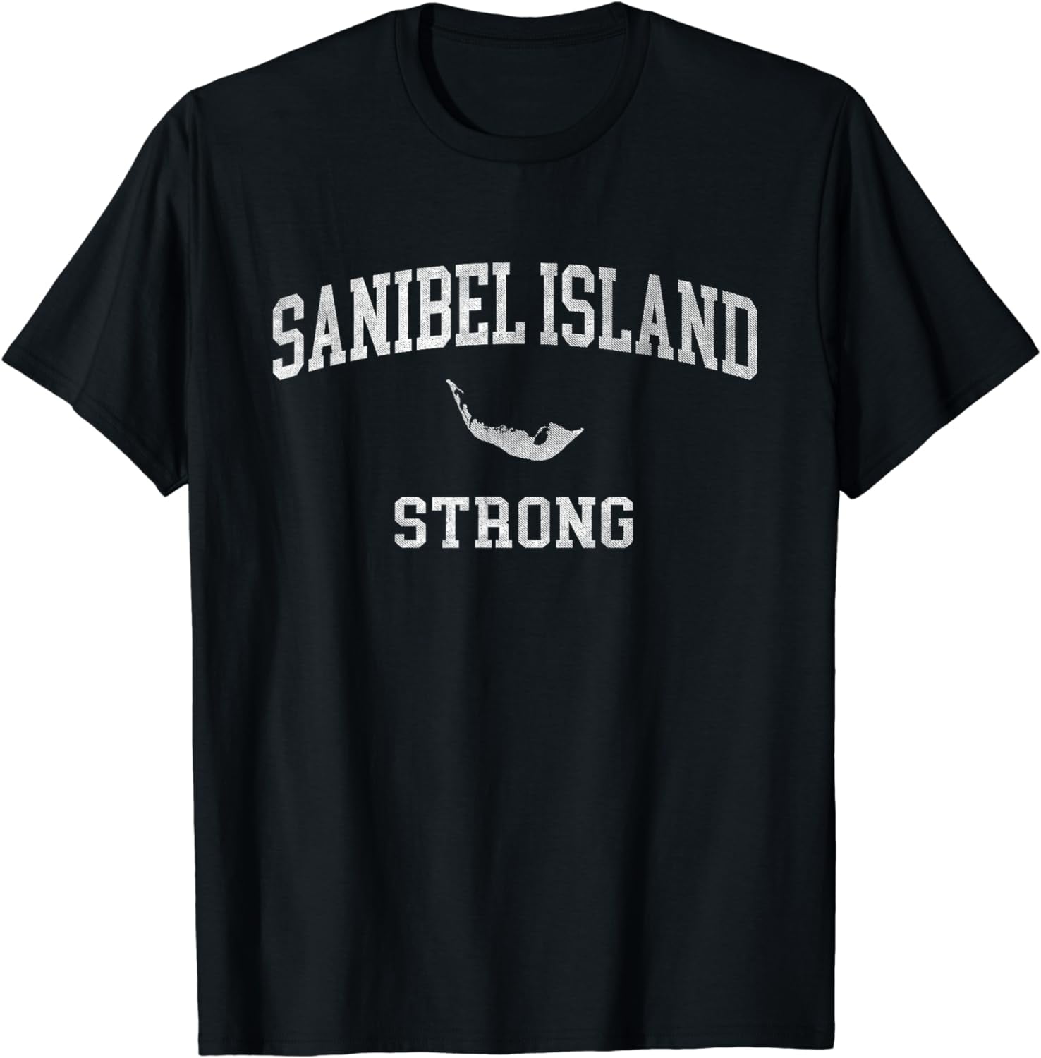Vintage Sanibel Island Map FL Tee - Sanibel Island Strong T-Shirt ...