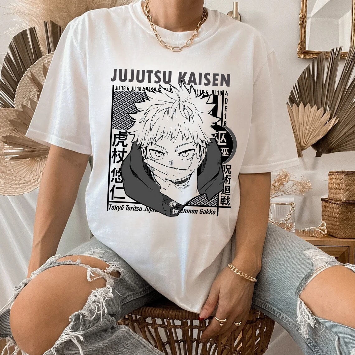 Vintage Satoru Gojo Art Shirt, Satoru Gojo Anime T-Shirt, Satoru Gojo ...