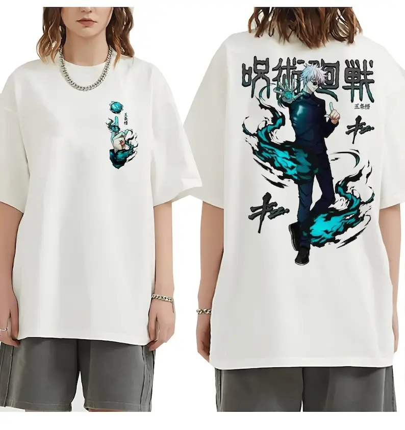 Vintage Satoru Gojo Double-Sided Shirt Satoru Jujutsu Gojo Satoru Manga ...