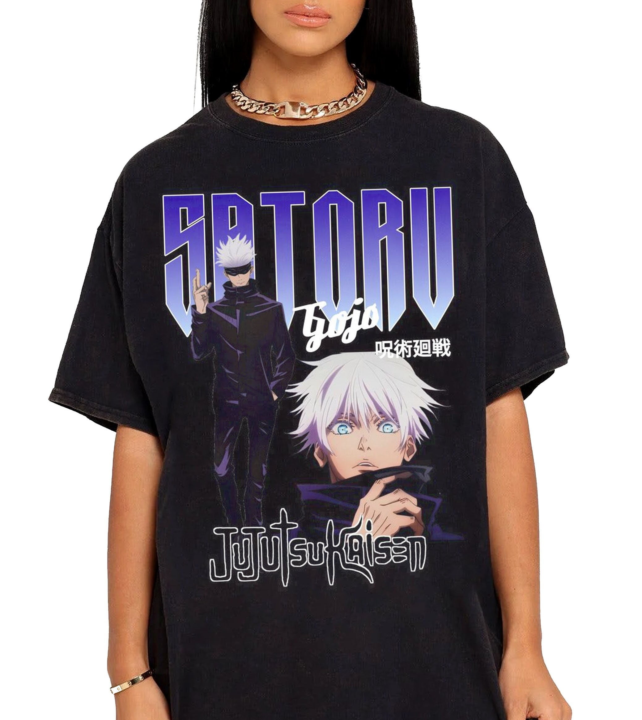 Vintage Satoru Gojo Shirt, Satoru Gojo Anime Shirt, Gojo JJK T-shirt ...