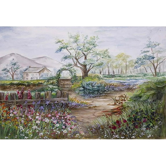 Vintage Scenery Oil Painting Newborn Baby Kids Adult Child Art Portrait ...