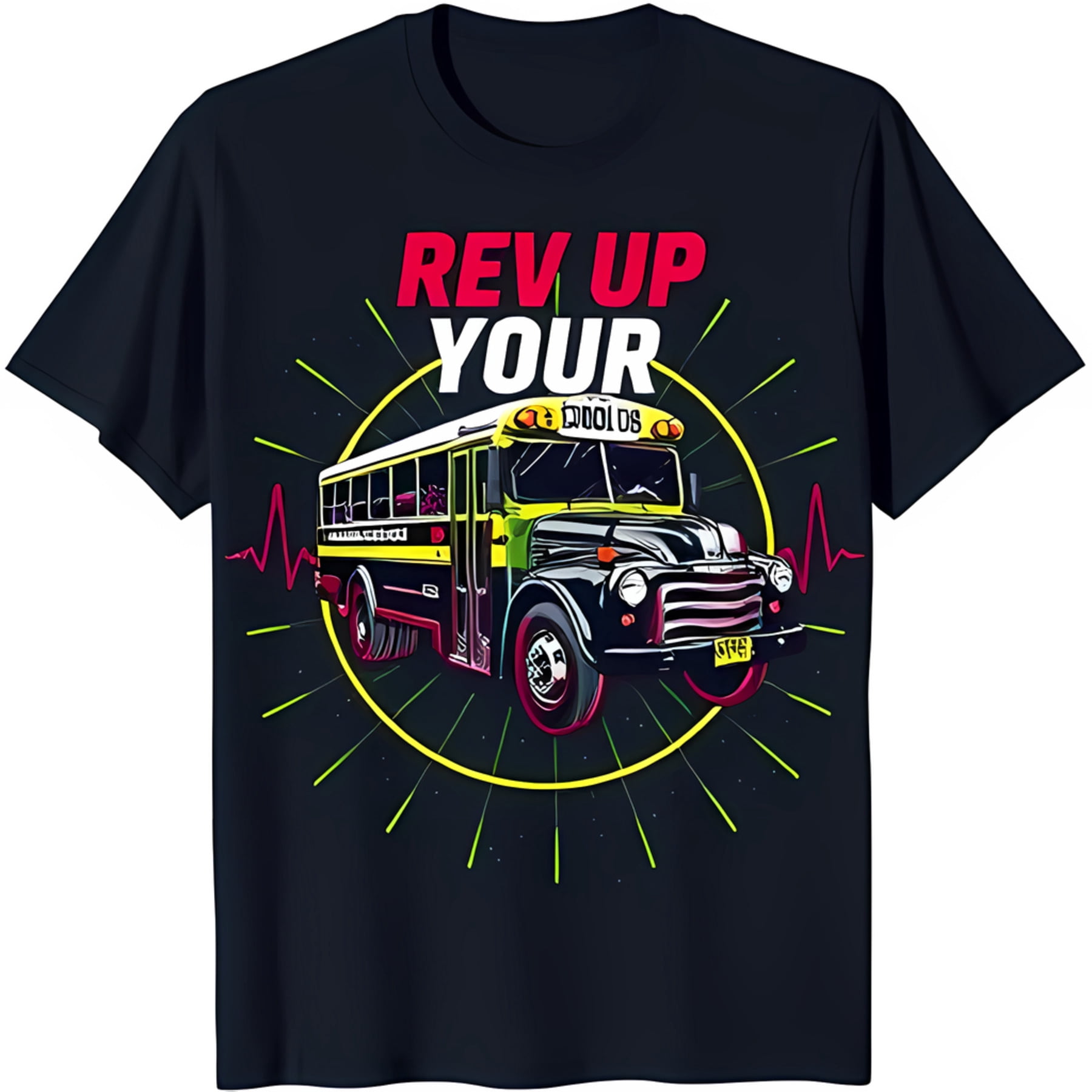 Vintage School Bus Graphic Tee Rev Up Your Love for Classic Cars ...