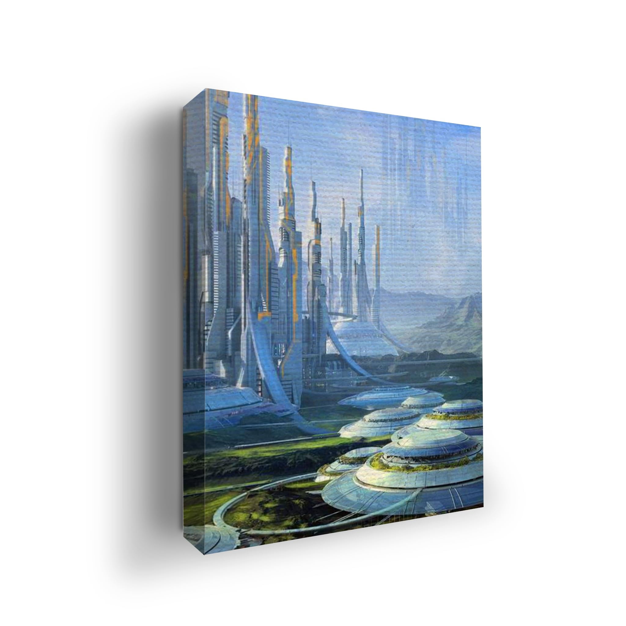 Vintage Sci-Fi Poster Life In Canvas Wall Art by Mavis Print- 12x16 ...