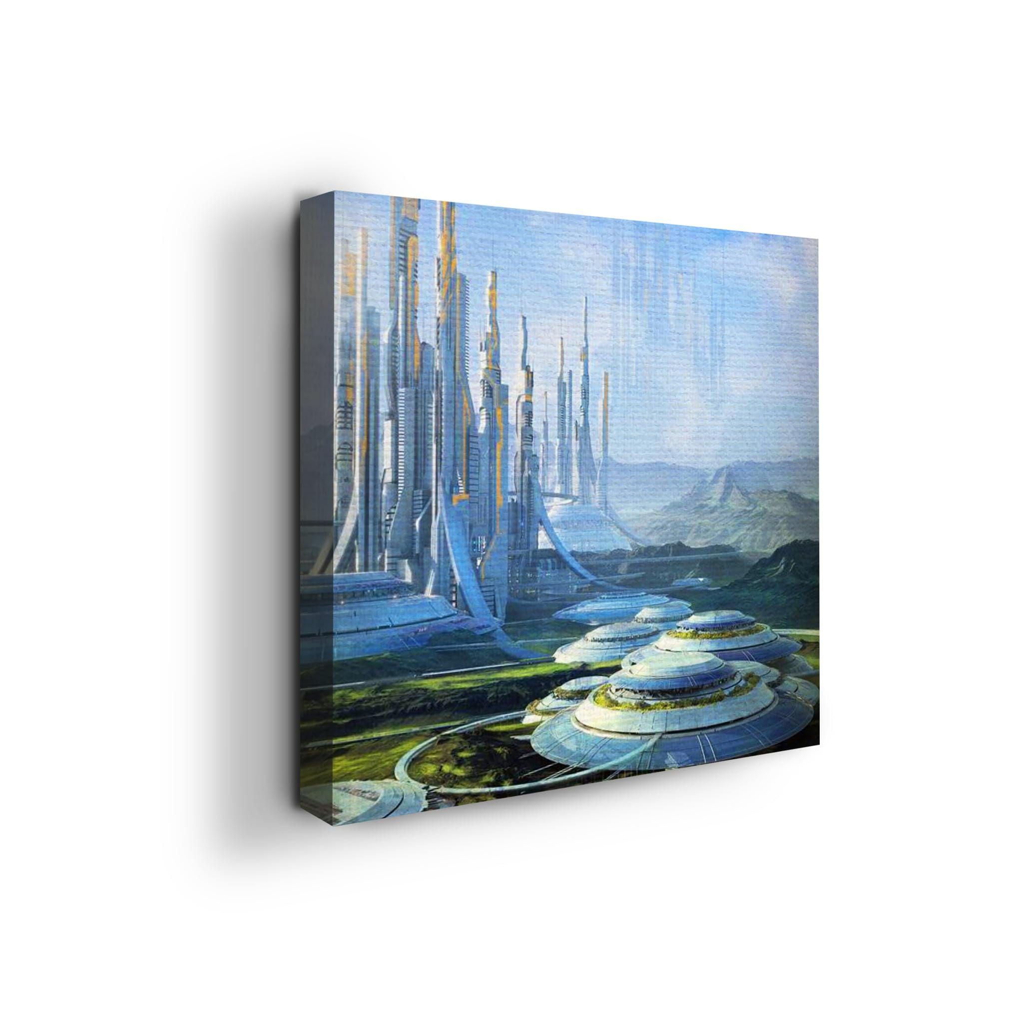 Vintage Sci-Fi Poster Life In Canvas Wall Art by DreamController- 14x14 ...