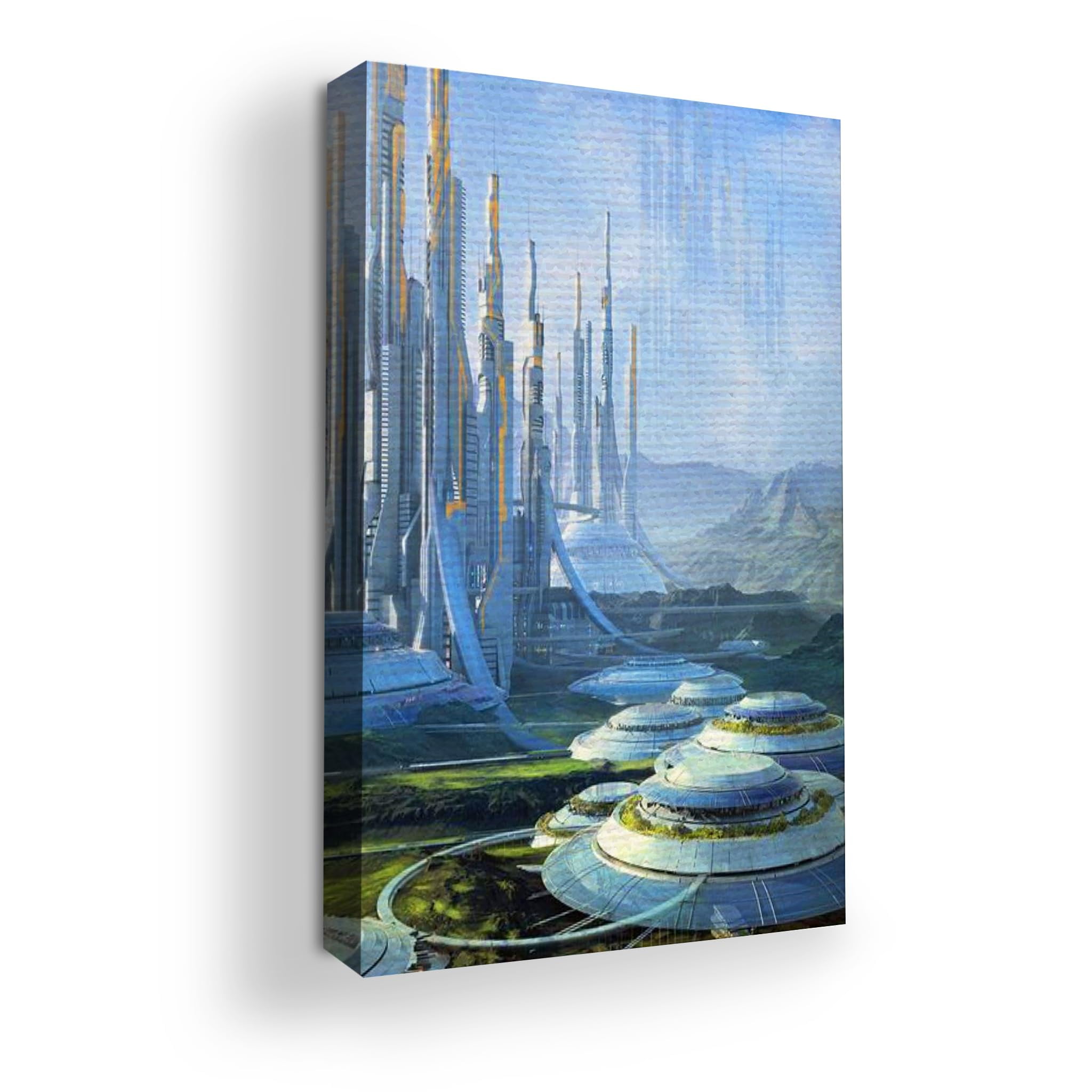 Vintage Sci-Fi Poster Life In Canvas Wall Art by Mavis Print- 16x20 ...