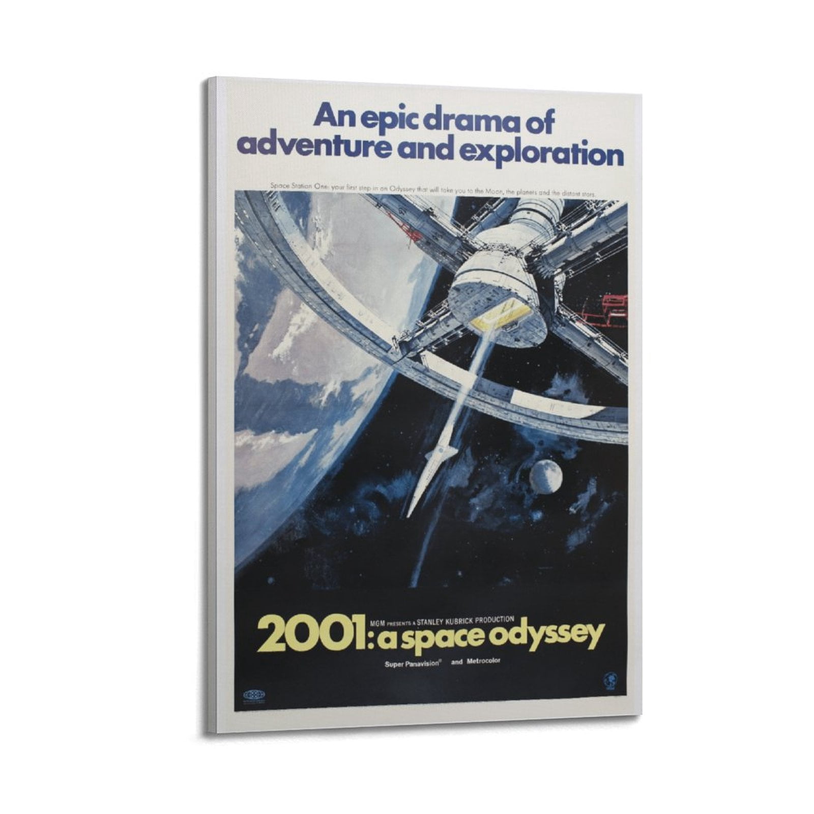 Vintage Science Fiction Film Art Print 2001: A Space Odyssey Movie ...