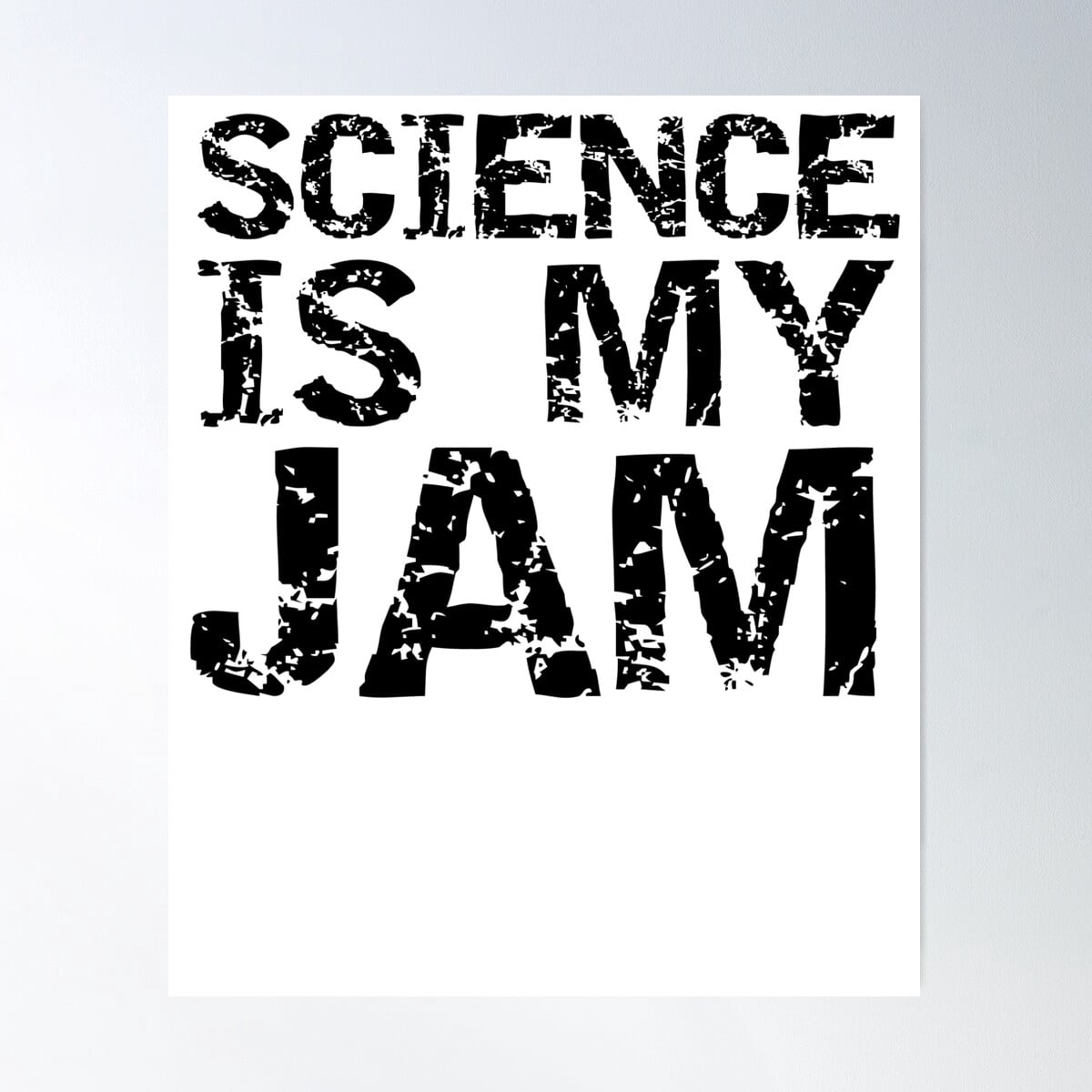 Vintage Science Is My Jam Science Quote Poster Wall Art, Modern Wall ...