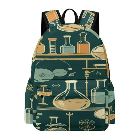 Vintage Science Old Chemistry Laboratory Seamless Pattern Book Bag Men ...