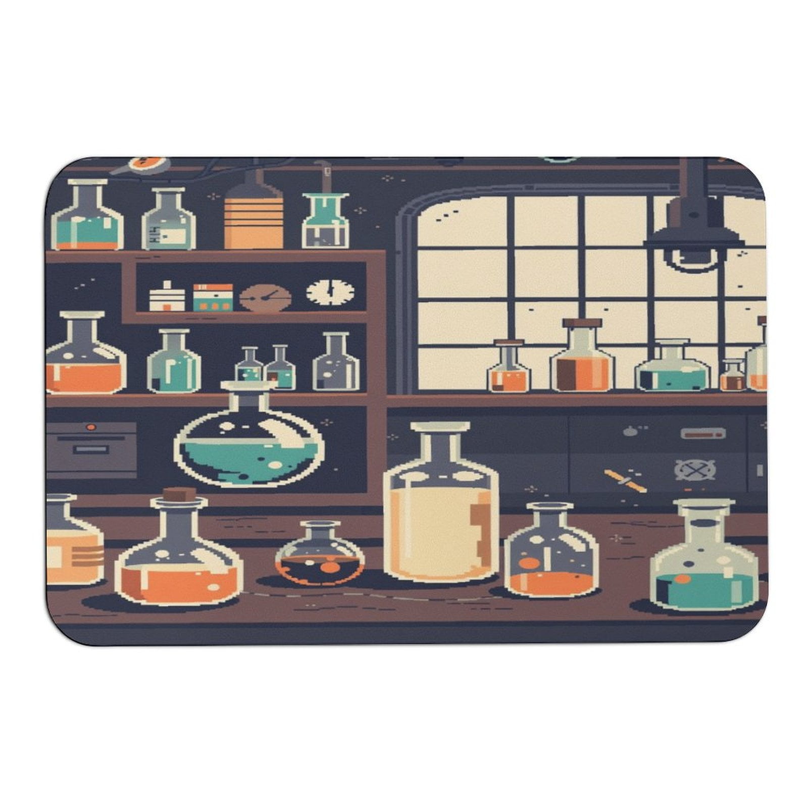 Vintage Science Old Chemistry Laboratory Seamless Pattern Decorative ...