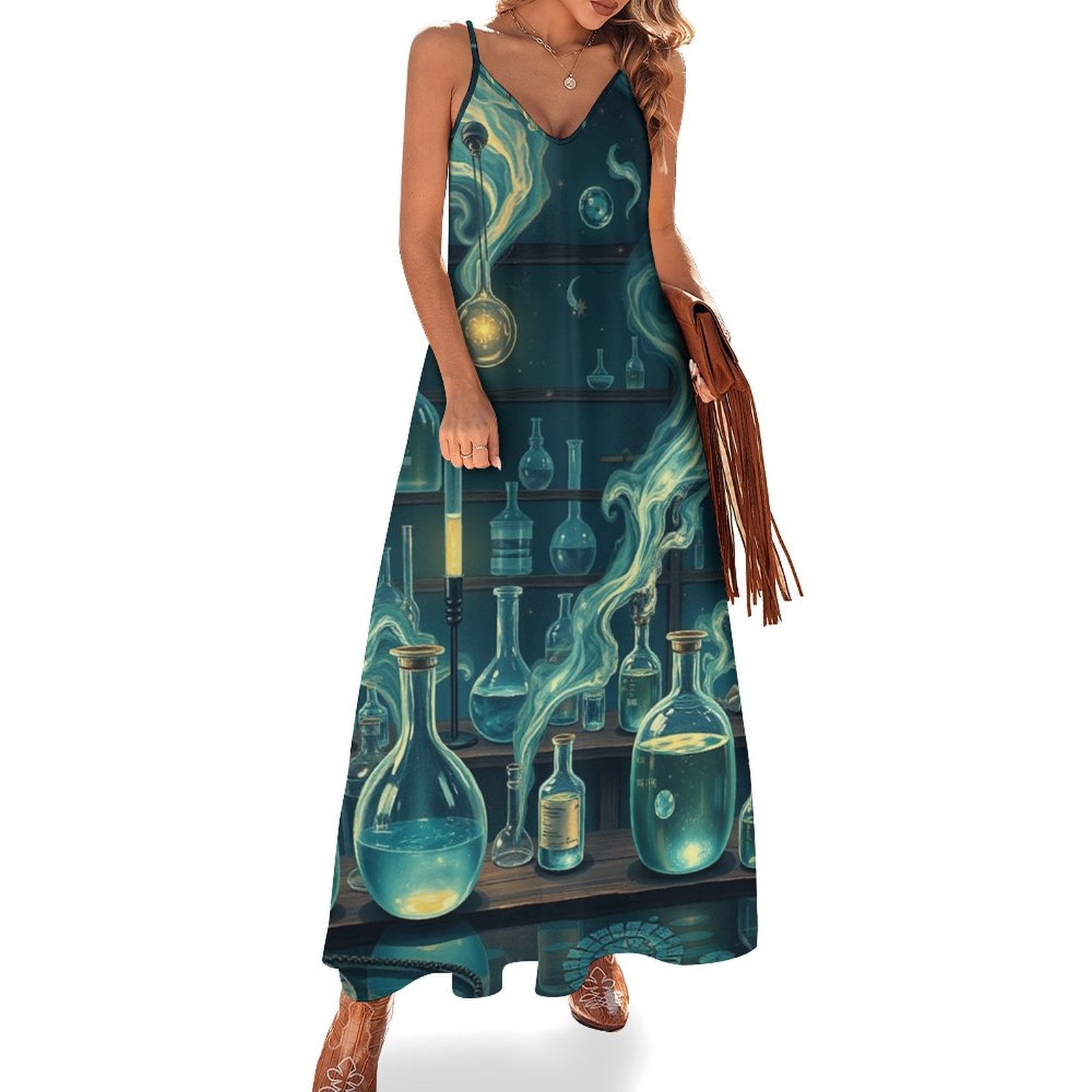 Vintage Science Old Chemistry Laboratory Seamless Pattern Sleeveless ...