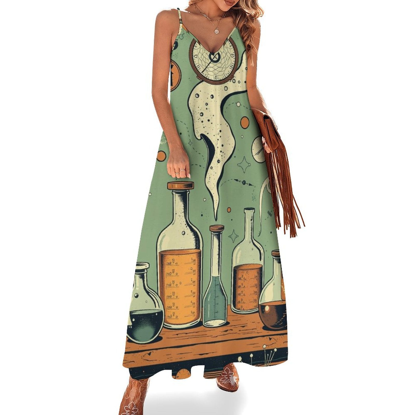 Vintage Science Old Chemistry Laboratory Seamless Pattern Sleeveless ...