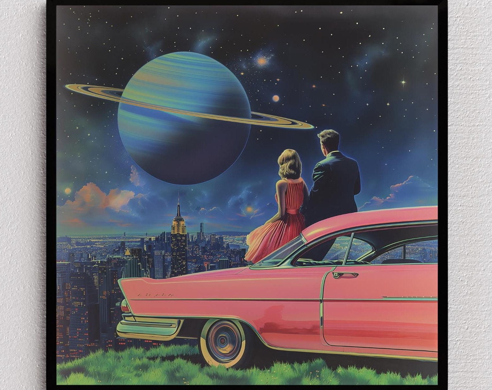 Vintage Scifi Collage Art Poster Retro Futuristic Art 1950s Space ...