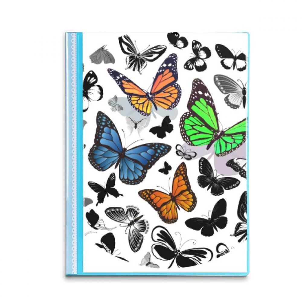 Vintage Scope of butterflies Book Sheet Protectors Portfolio Binder ...