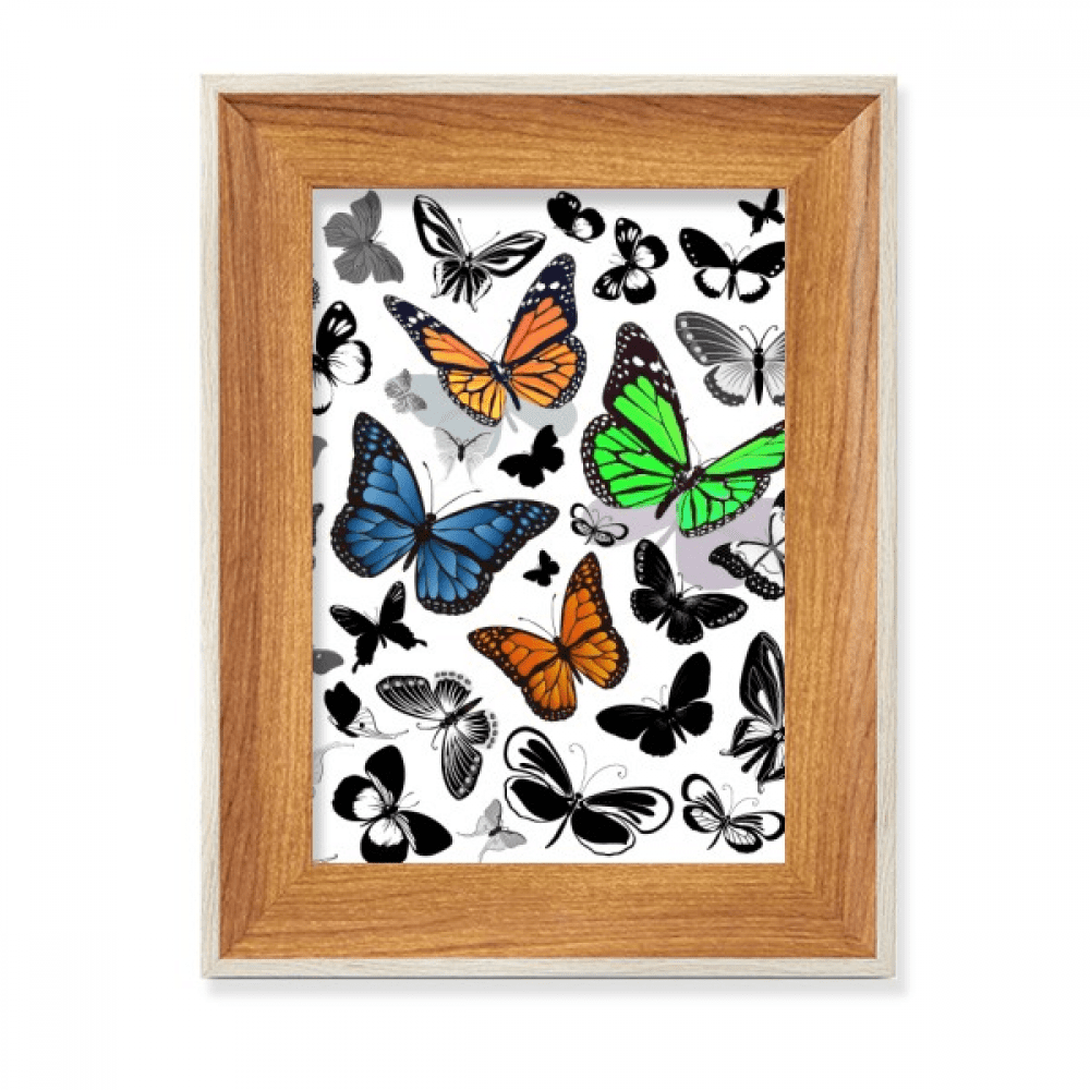 Vintage Scope of butterflies Desktop Wooden Photo Frame Display Picture ...