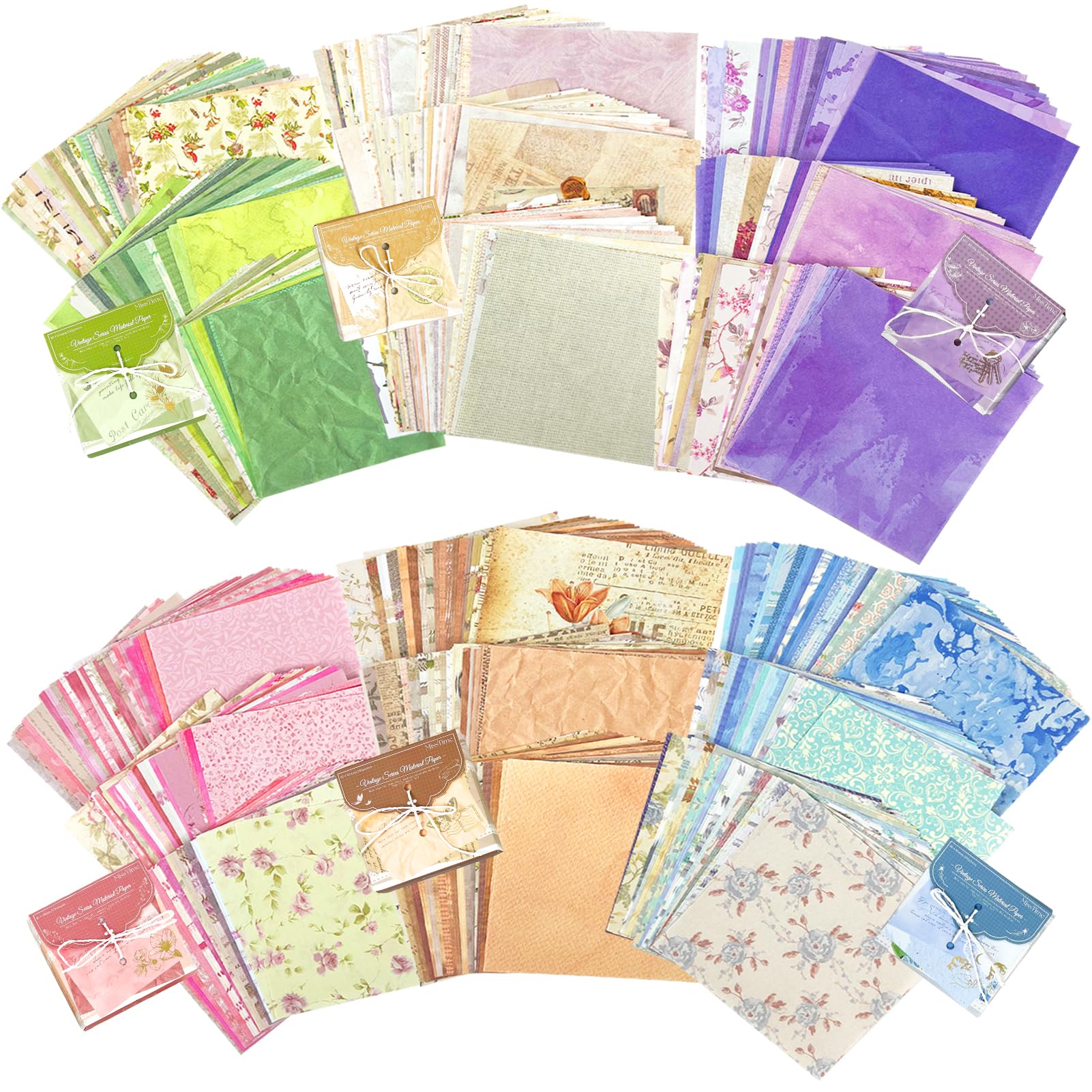 Vintage Scrapbook Paper Pack BCF26 - 600 Sheets Colorful Paper ...