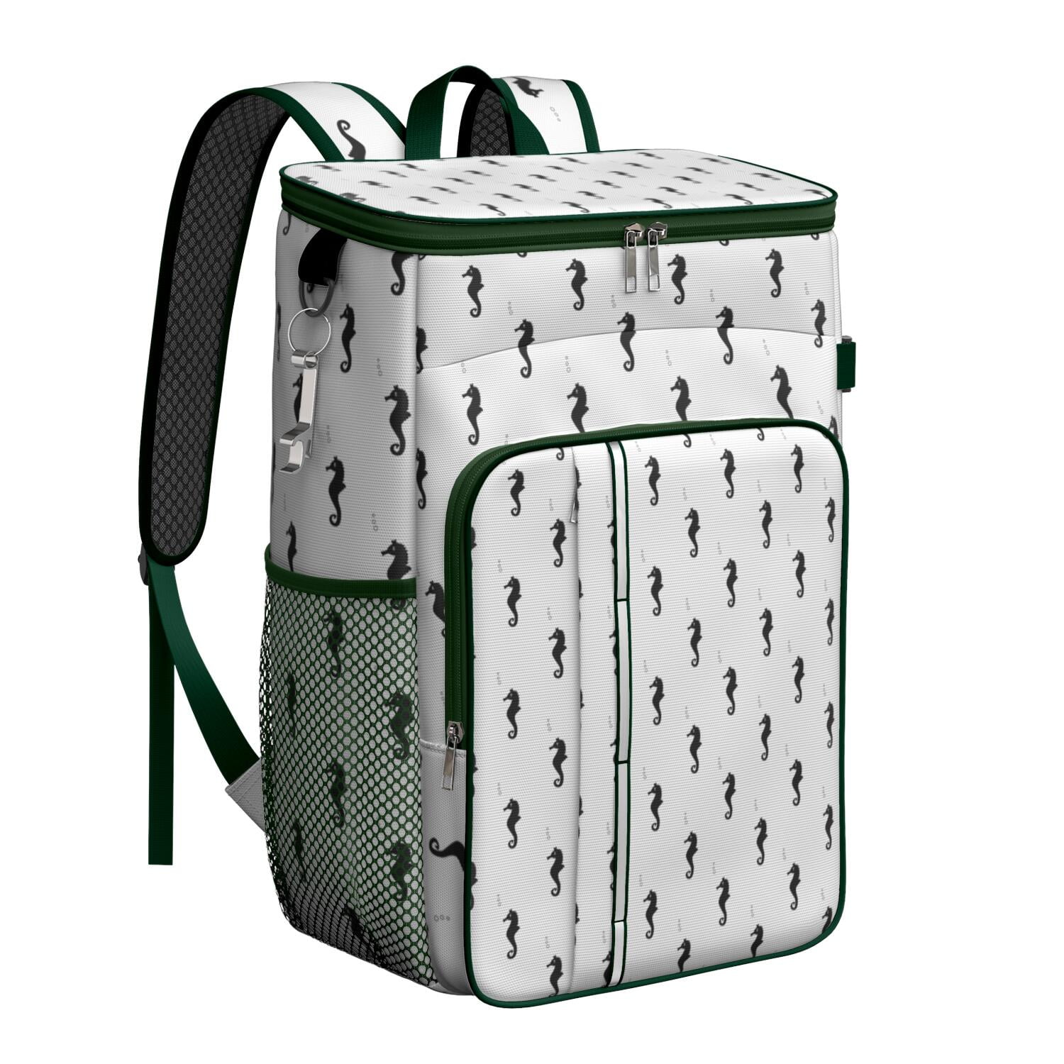 Vintage Seahorse Marine Life Backpack Cooler – Leakproof Insulated ...