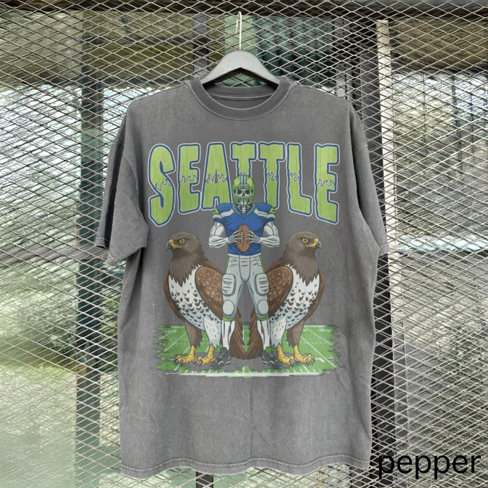 Vintage Seattle Football Shirt, Comfort Colors Seahawks Football Tee ...