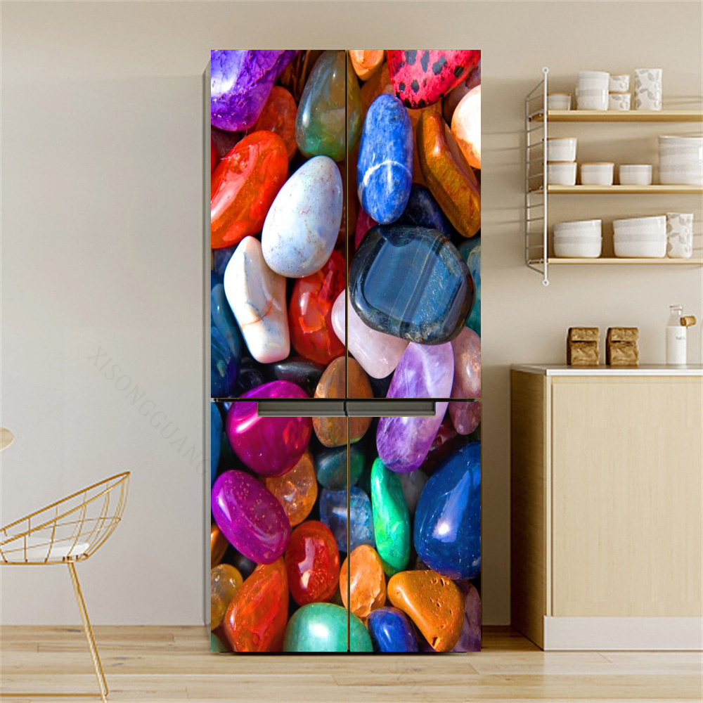 Vintage Self Stick Fridge Wrap Human Flower Beach Vinyl Door Mural ...