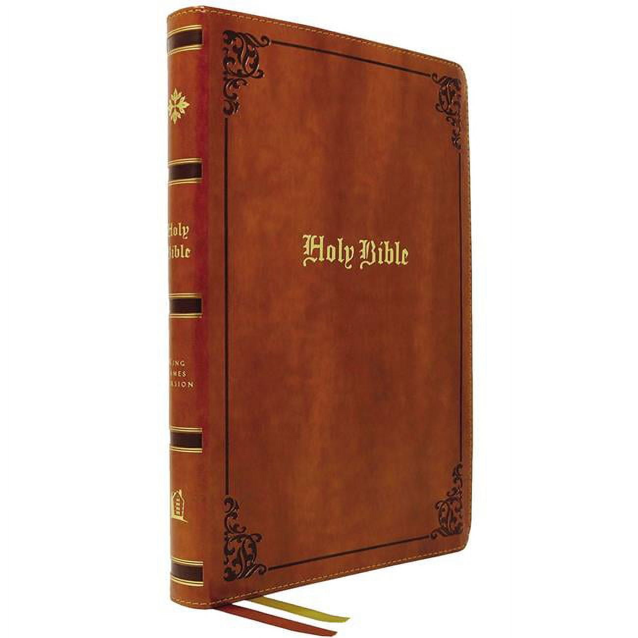 Vintage Series KJV Thinline Large Print Bible, Tan Leathersoft ...