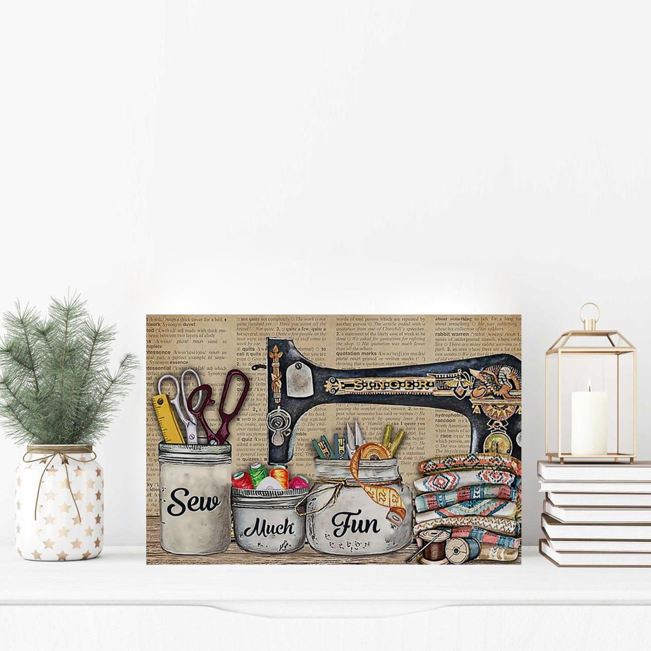 Vintage Sew Much Fun Horizontal Poster Poster sewing poster 16 x 24 ...