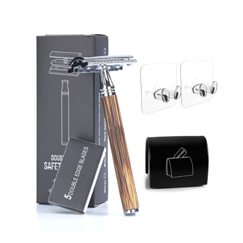 Vintage Shaver Stainless Steel Double Edge Safety Razor Set Shaving ...