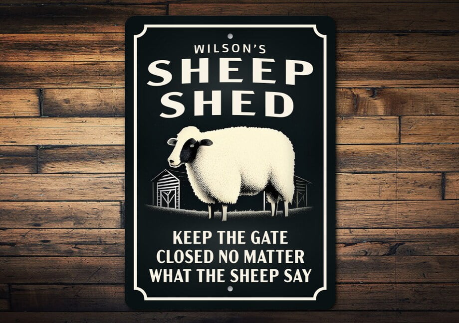 Vintage Sheep Shed Sign Sheep Owner Gift Sheep Barn Sign Sheep Gift ...