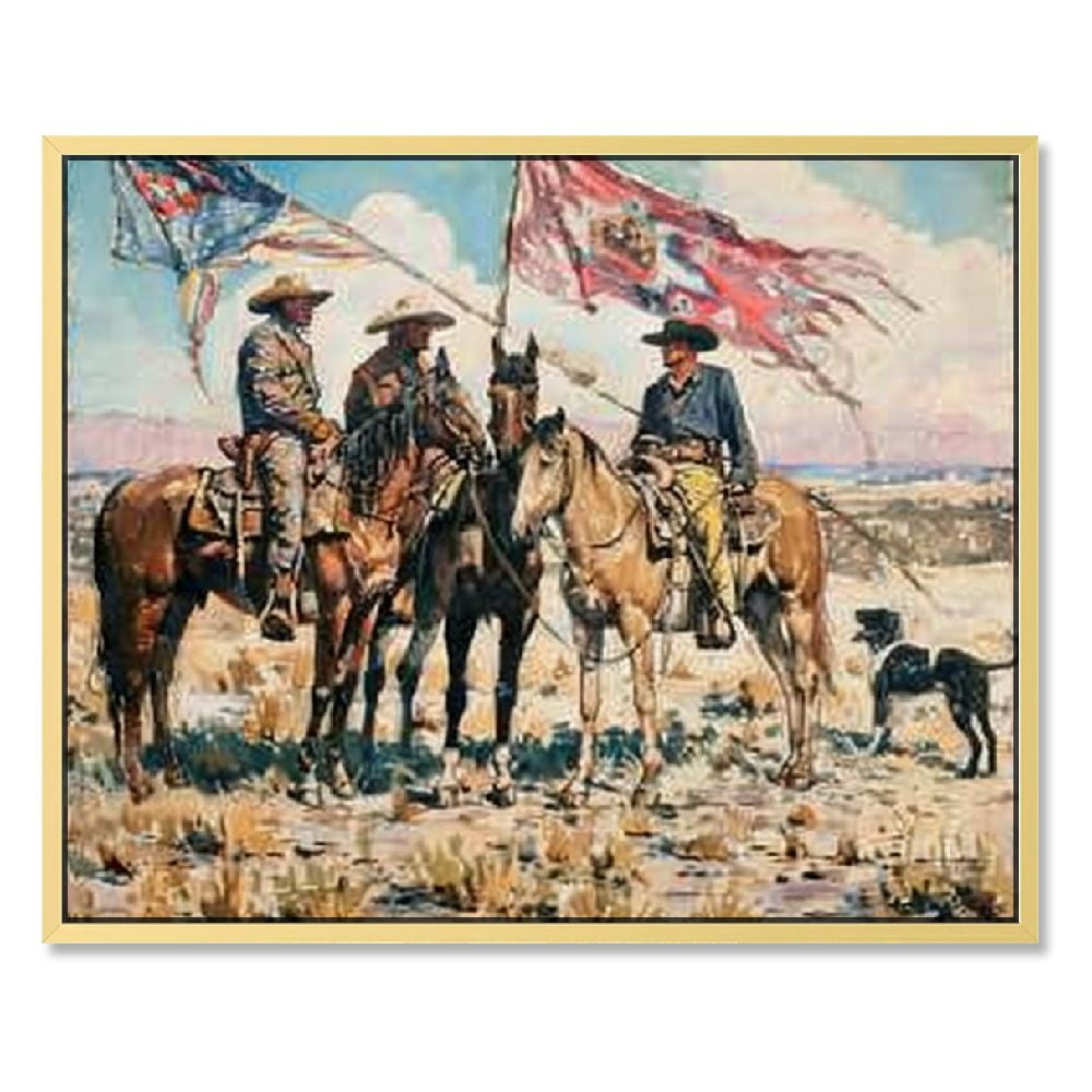 Vintage Sheridan's Campaign Poster - Retro Custer's Demand Print ...