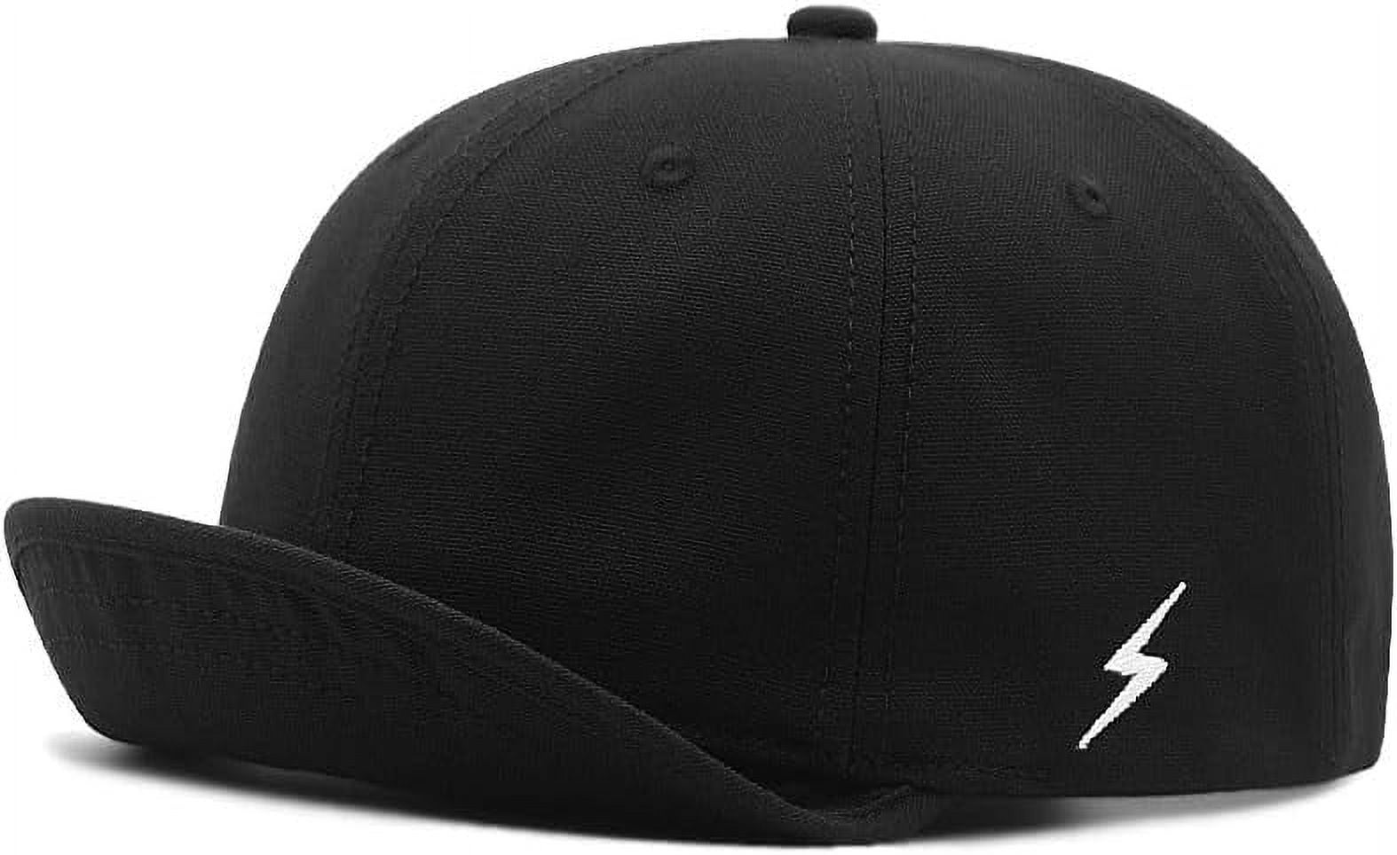 Vintage Short Brim Cap for Men Women-Unique Running Flip it Cap Hat ...