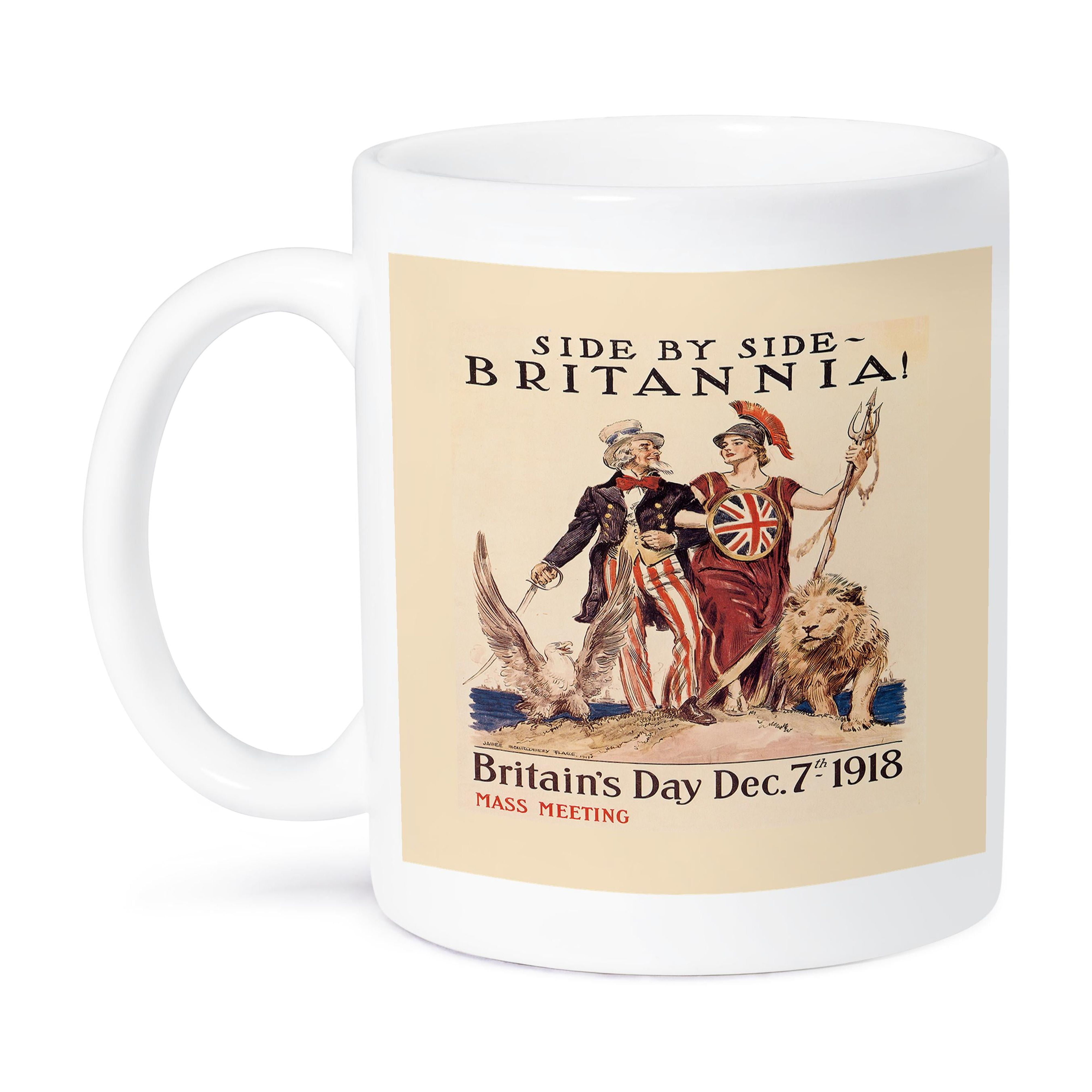 3dRose, Vintage Side by Side Britannia Britains Day Dec 7th, 1918 ...