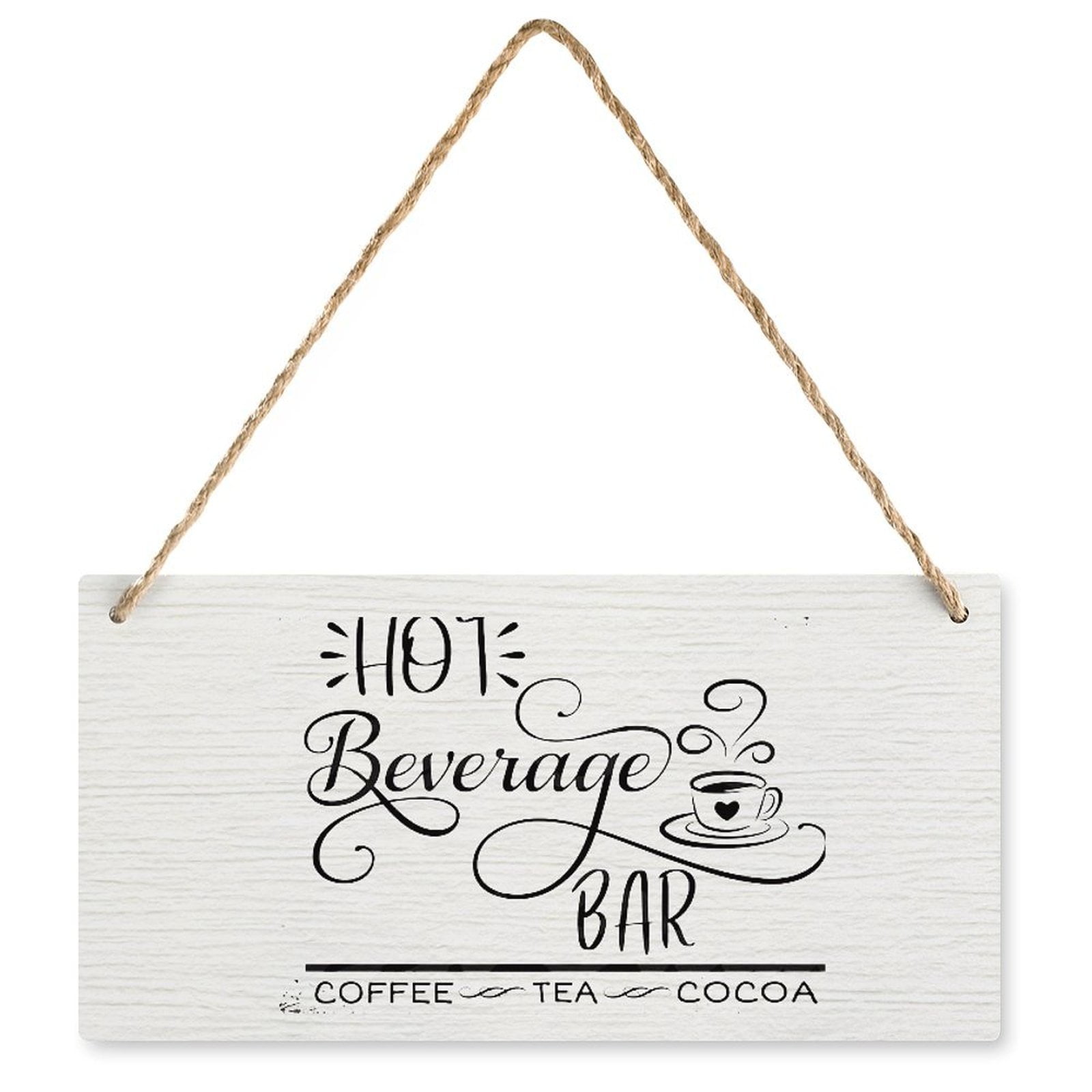 Vintage Signs Hot Beverage Bar Sign Coffee Bar Sign Vintage Wall Decor ...