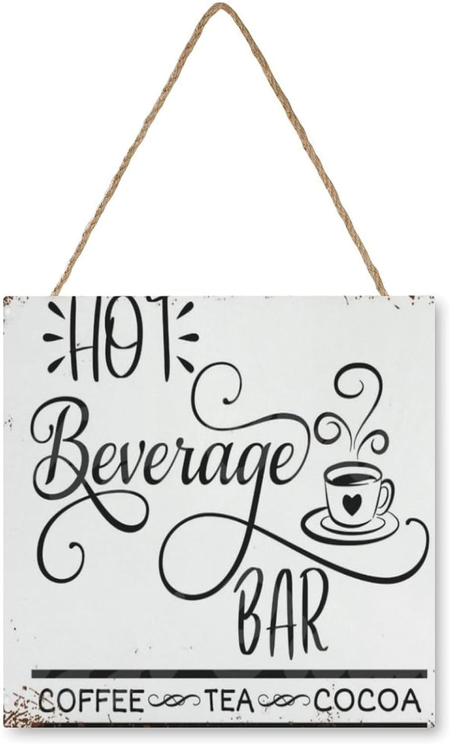 Vintage Signs Hot Beverage Bar Sign Coffee Bar Sign Vintage Wall Decor ...