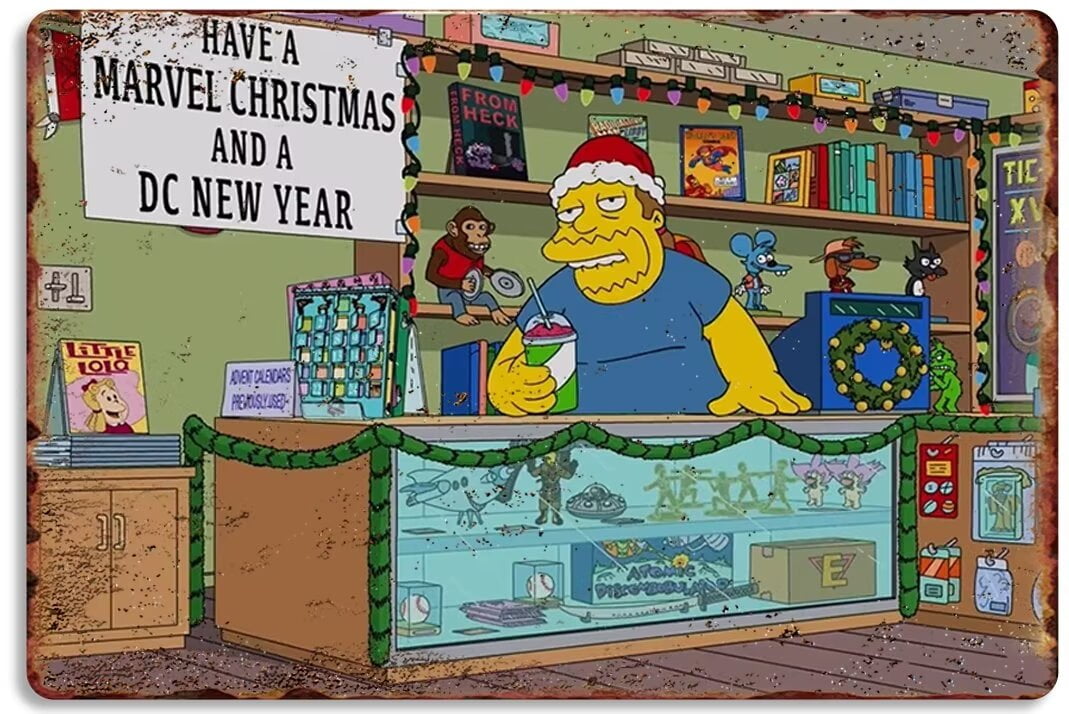 Vintage Simpson Gift shop Metal Plaque Poster The Simpsons Cartoon ...