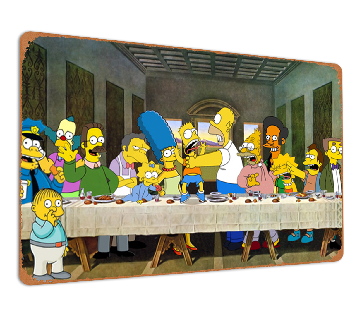 Vintage Simpson Tin Sign The Simpsons Cartoon Metal Poster Retro Plaque ...