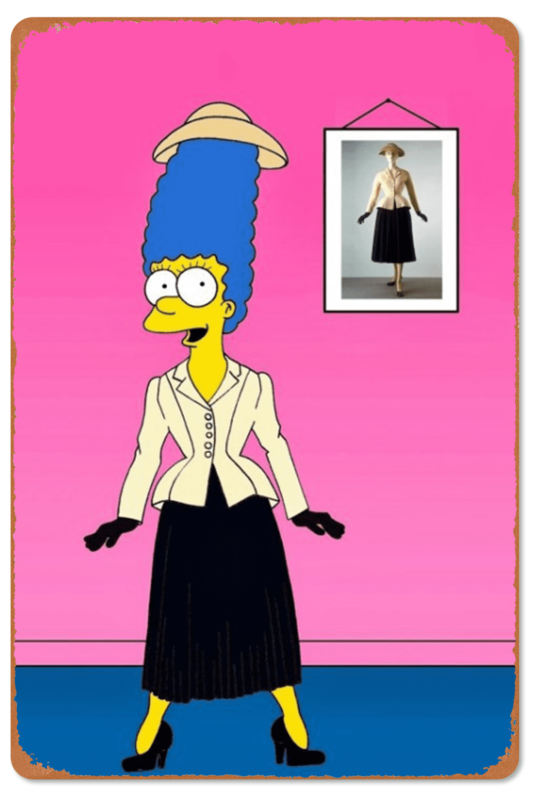 Vintage The Simpsons Tin Sign Marge Simpson Wall Decor Metal Poster ...