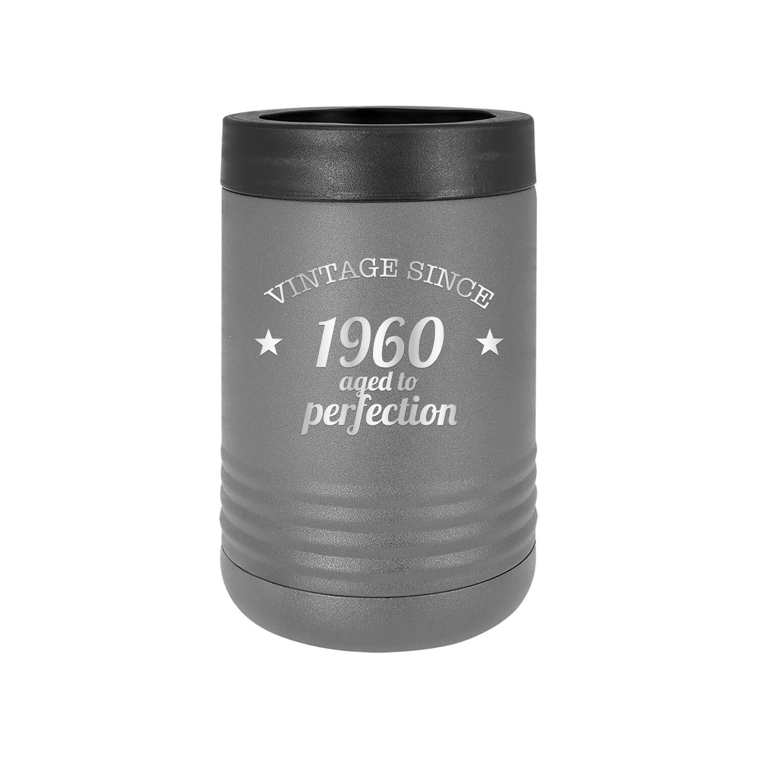 Vintage Since 1960 Aged to Perfection - Engraved Can Bottle Beverage ...