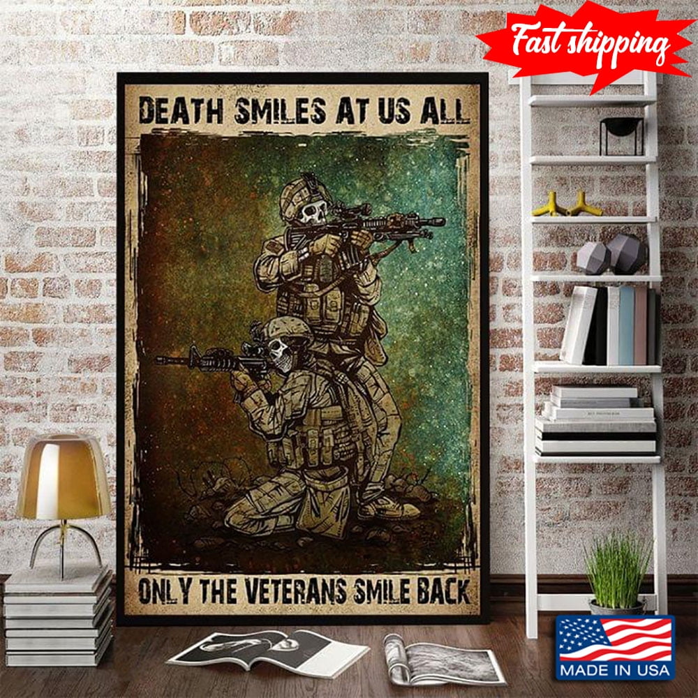 Vintage Skeleton Soldiers With Rifles Death Smiles At Us All Only The ...