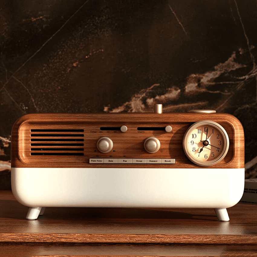 Vintage Sleep Sound Machine Sunrise Simulation Wake Up Alarm Clock ...