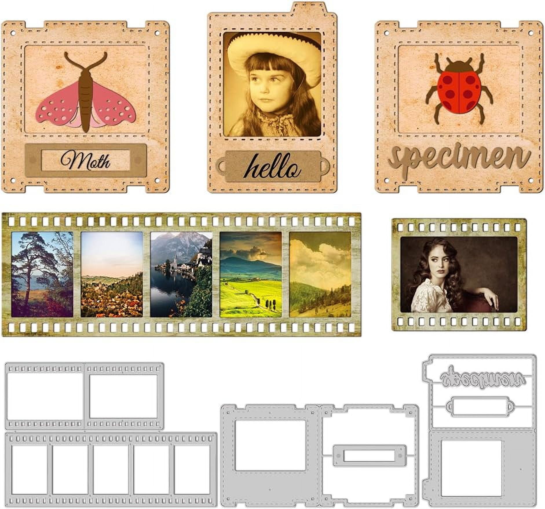 Vintage Slideshow Cut Dies Classical Filmstrip Photo Frame Cutting Dies ...