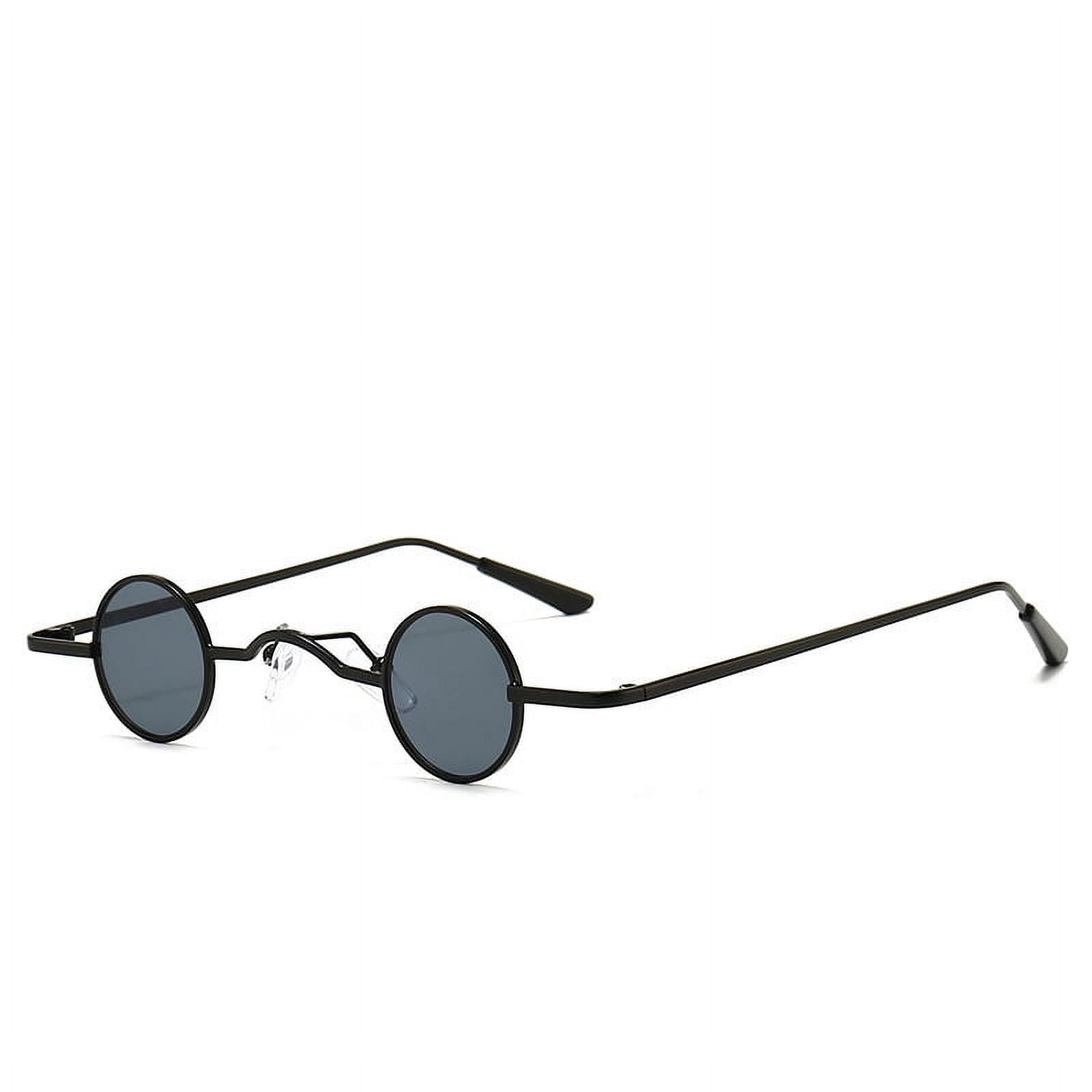 Vintage Small Round Sunglasses Classic Circle Round Steampunk New Metal Shades