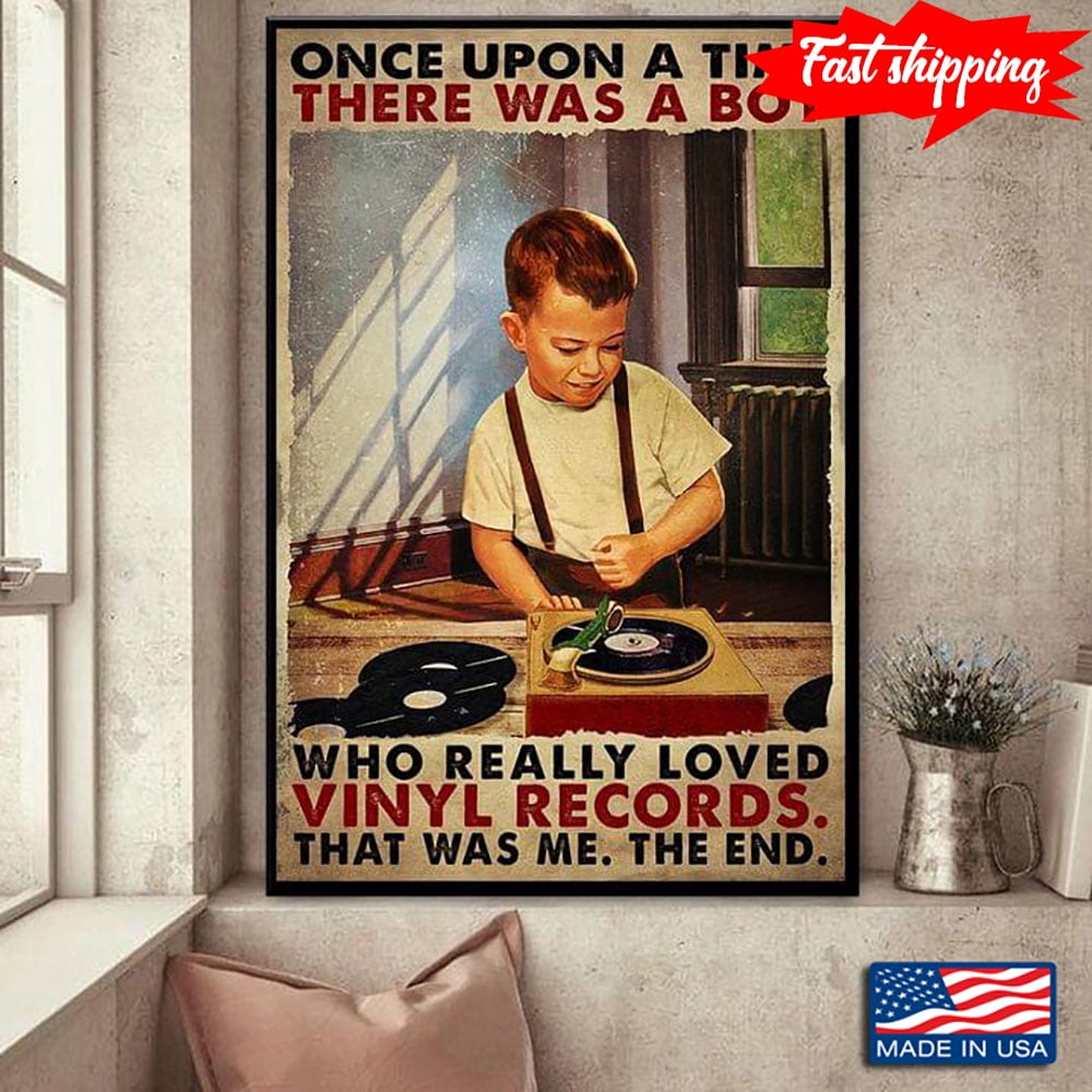 Vintage Smiling Little Boy Once Upon A Time There Was A Boy Who Really ...
