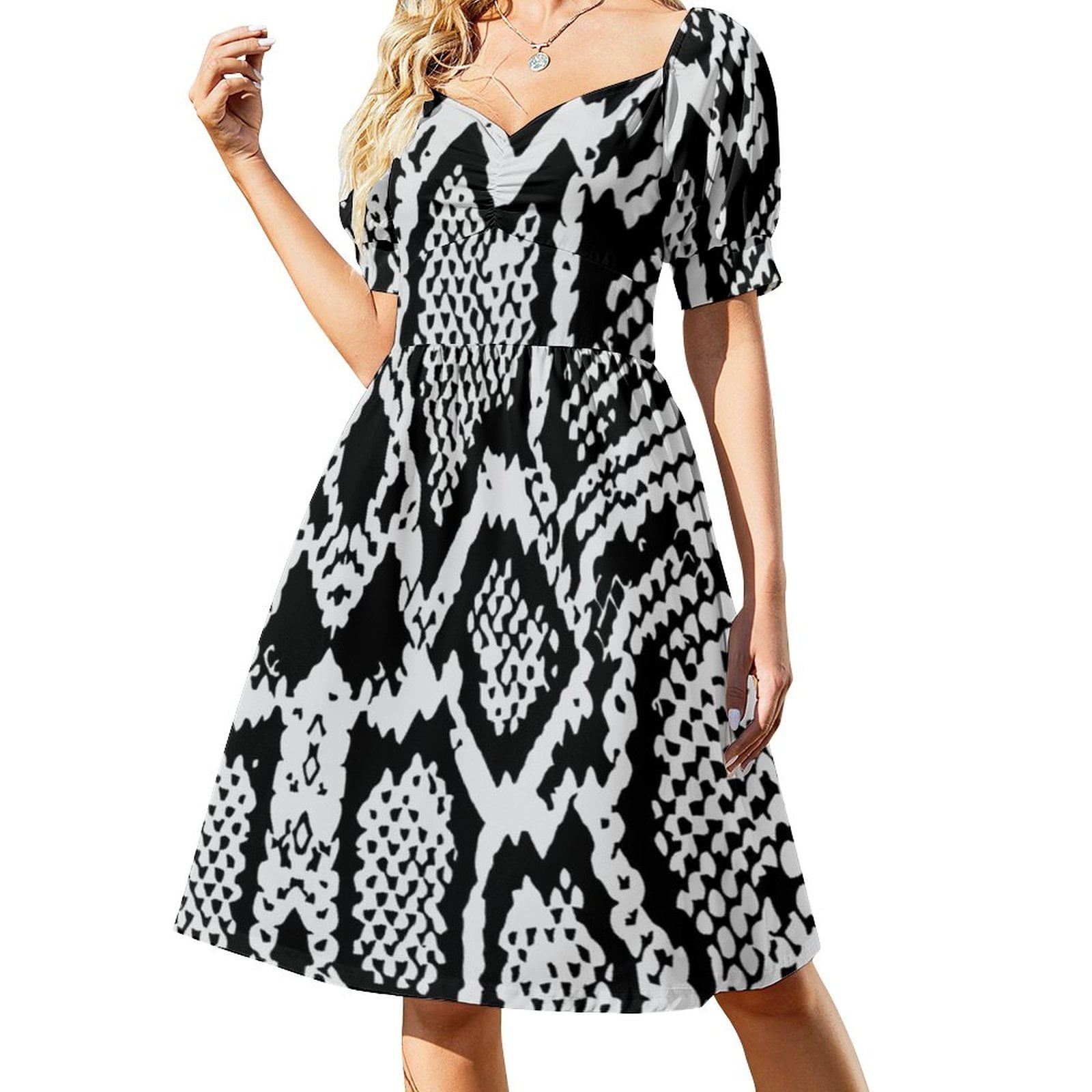 Vintage Snakeskin Dress Sexy Snake Print Animal Pretty Dresses Women ...