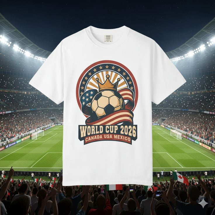 Vintage Soccer 2026 Host Countries T-Shirt, North America Football ...