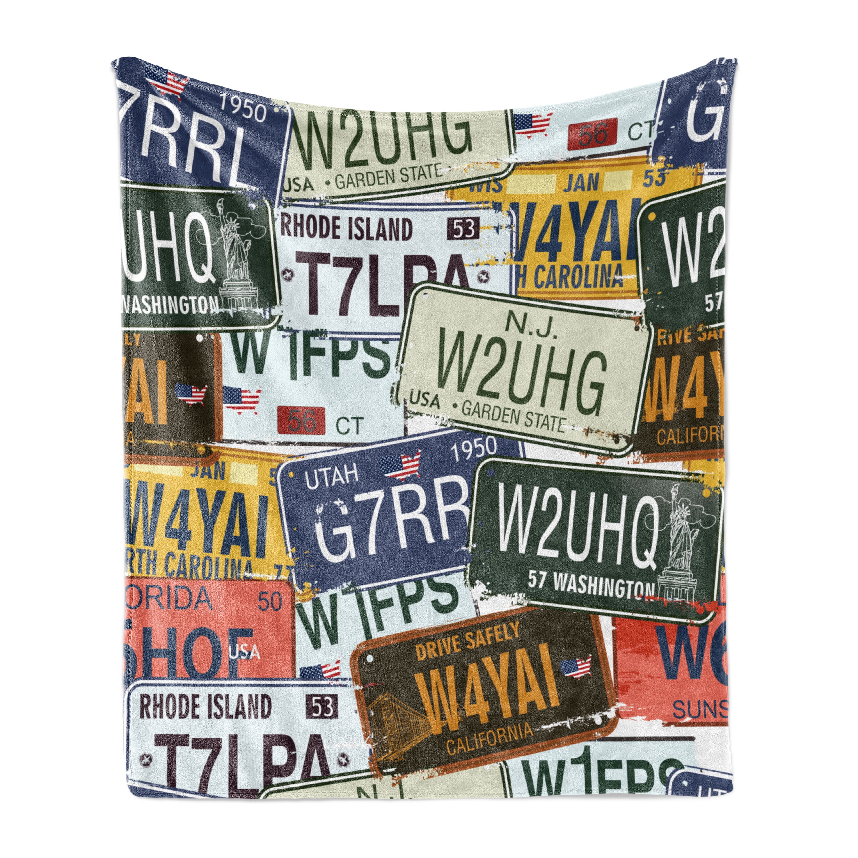 Vintage Soft Flannel Fleece Throw Blanket, Original Retro Style License ...