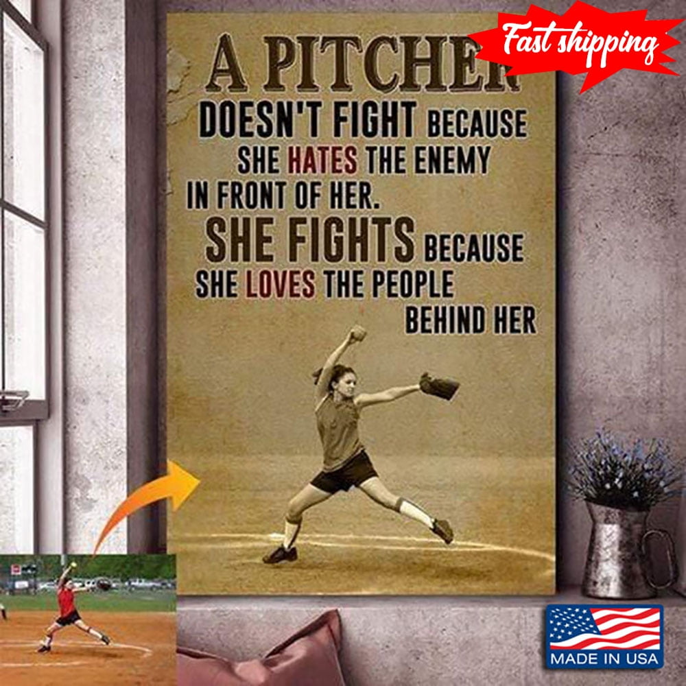 Vintage Softball Player A Pitcher Doesn't Fight Because She Hates The ...